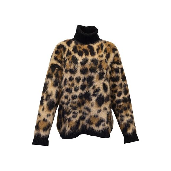 Dolce & Gabbana | Sweaters | Dolce Gabbana Leopard Turtleneck Sweater In Animal Print Mohair ...